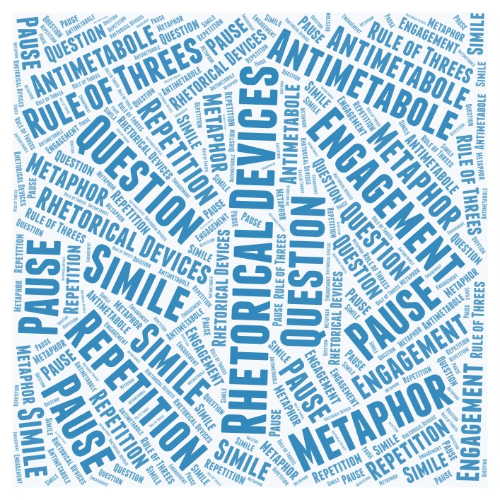 Add rhetorical devices to your speech